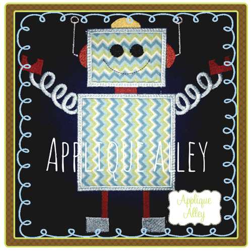 Sparky Robot – appliquealley