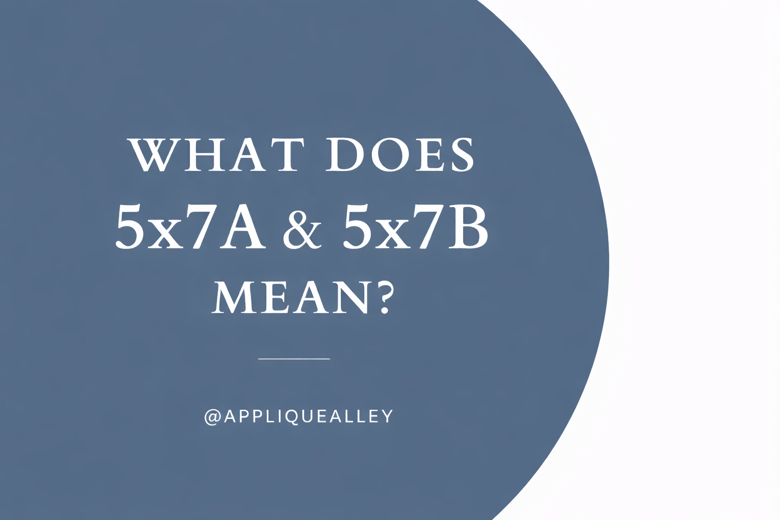 Hoop sizes A and B explained. – appliquealley