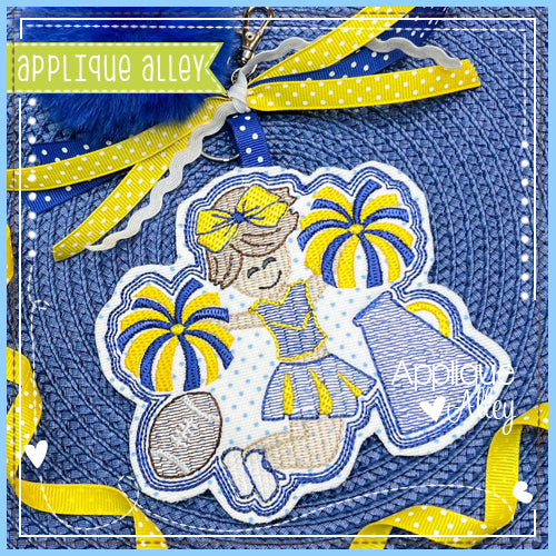 BAG TAG SCRATCHY JUNIE CHEERLEADER 6712AAEH – appliquealley