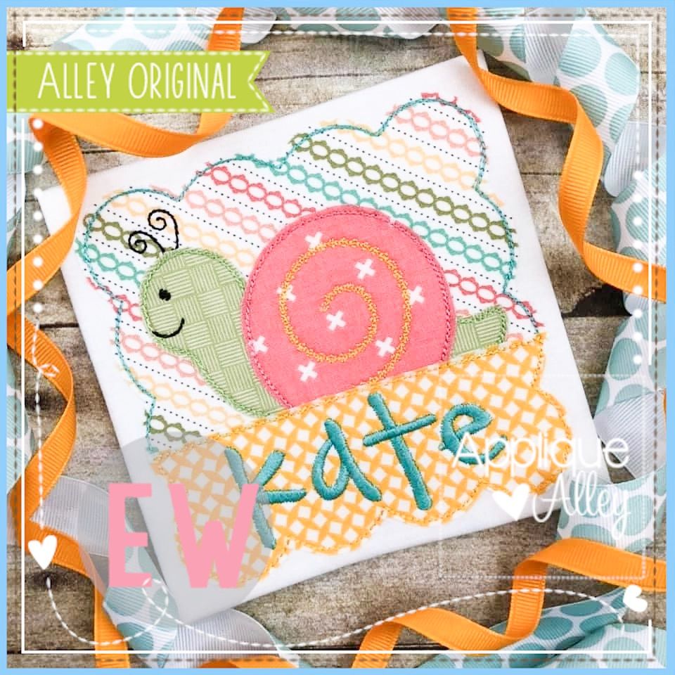 VINTAGE SPLIT SCALLOP SNAIL AAEW – appliquealley