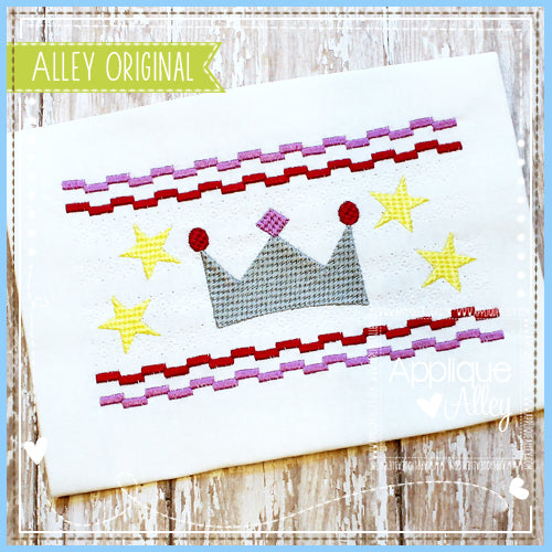 FAUX SMOCK PRINCESS CROWN – appliquealley