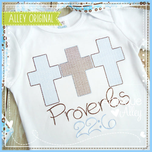 SCRATCHY CROSS TRIO – appliquealley