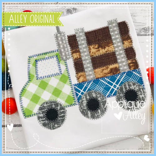 BLANKET STITCH LOG TRUCK - APPALLEY – appliquealley