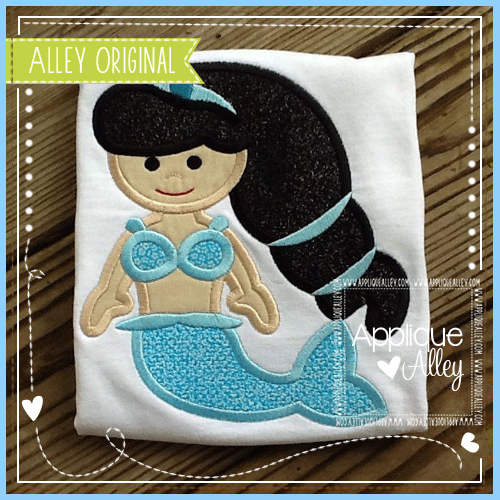SWIMMING ARABIAN MERMAID – appliquealley