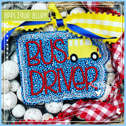 BAG TAG VINTAGE BUS DRIVER 6687AAEH – appliquealley