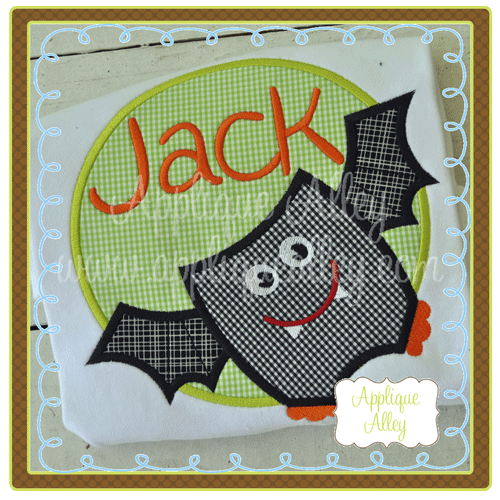 BATTY BAT CIRCLE – appliquealley