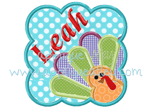 SIDE TURKEY SCALLOP PATCH – appliquealley