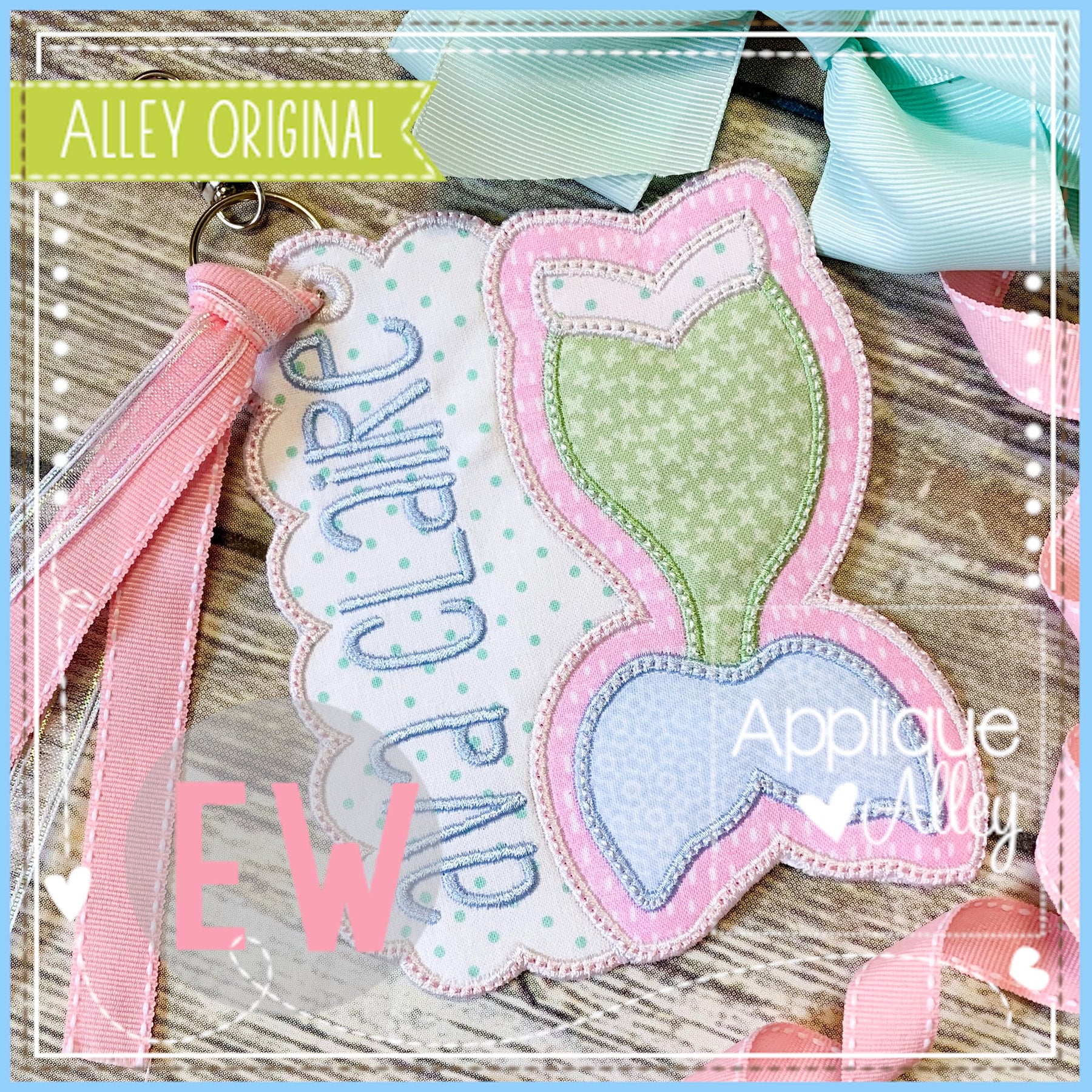 ITH MERMAID TAIL BAG TAG 5041AAEW – appliquealley