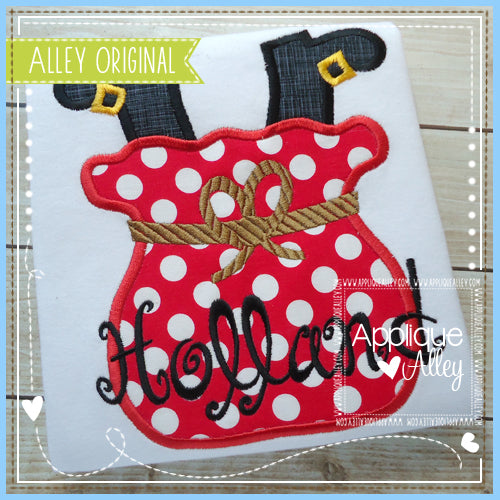 SANTA FELL IN HIS BAG – appliquealley