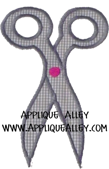 SCISSORS CUT APPLIQUE DESIGN EMBROIDERY HAIR – appliquealley