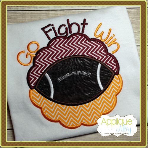 FOOTBALL SPLITTING SCALLOP – appliquealley