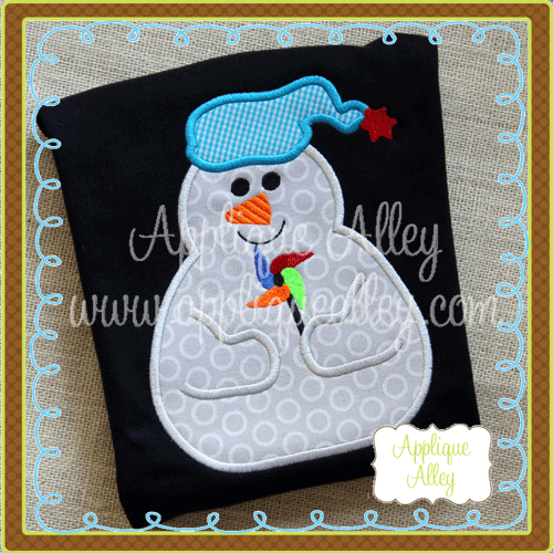 PINWHEEL SNOWMAN – appliquealley