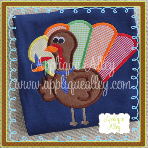 PINWHEEL BOY TURKEY – appliquealley