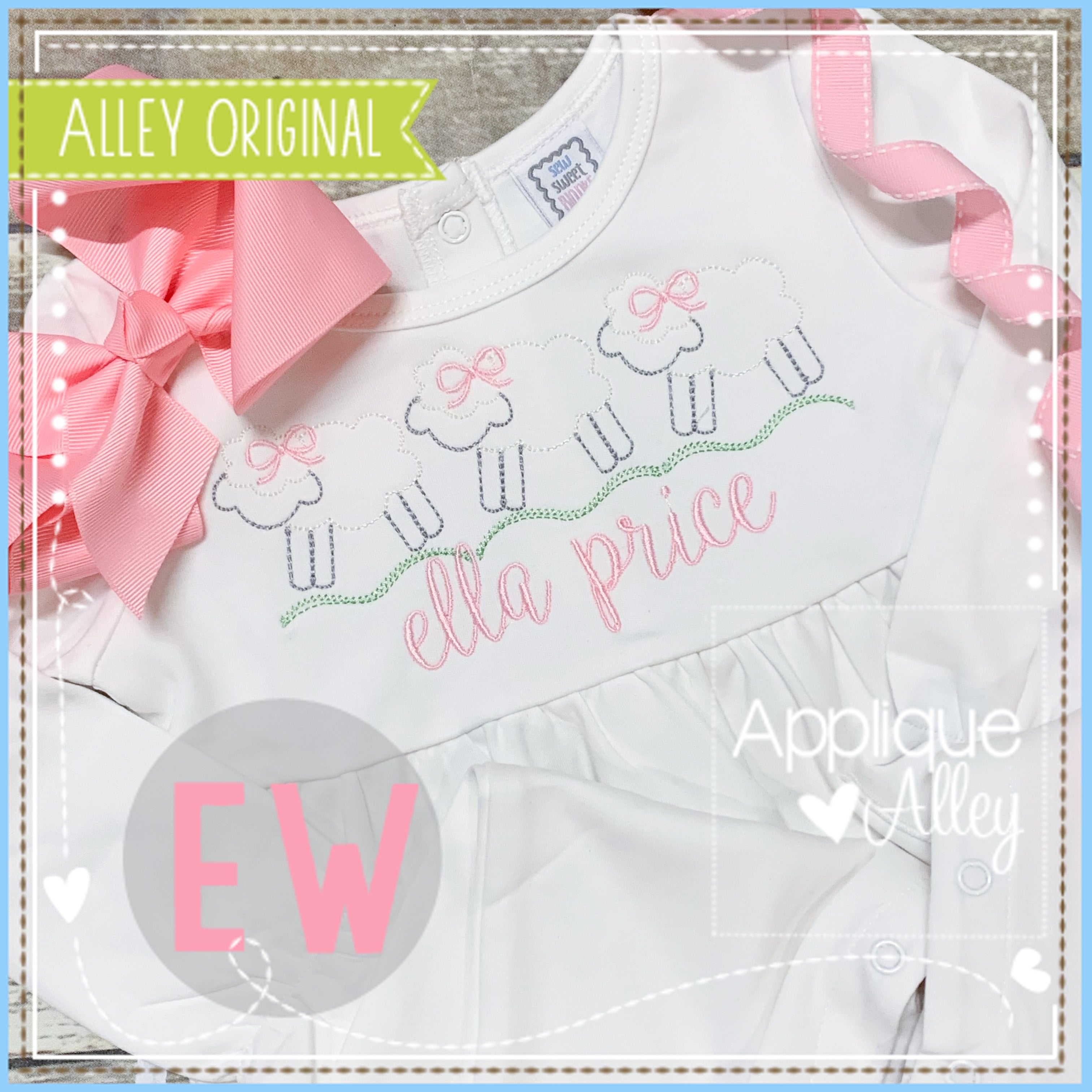 STITCH LAMB TRIO 5286AAEW – appliquealley