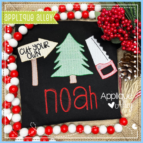 SCRATCHY CUT YOUR OWN TREE 6889AAEH – appliquealley