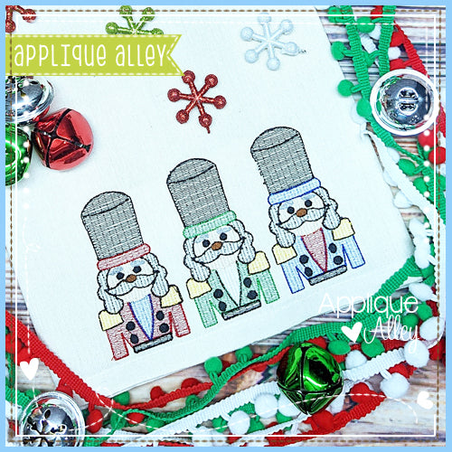 SCRATCHY WALLY NUTCRACKER TRIO 6939AAEH – appliquealley
