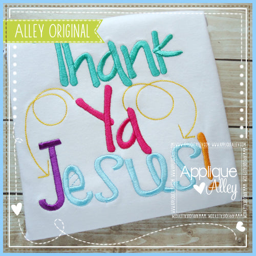 THANK YA JESUS – appliquealley