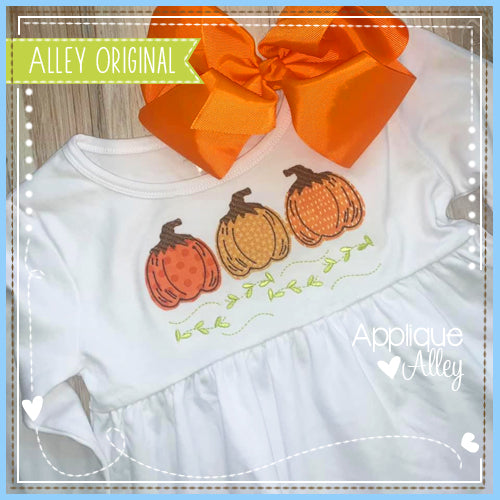 VINTAGE PUMPKIN PATCH TRIO 5814AAEH – appliquealley