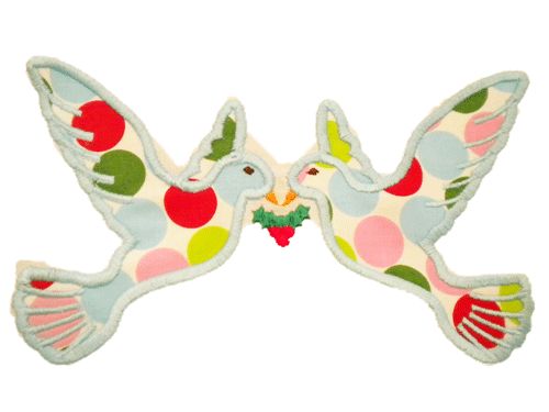 Turtle Dove Peace 358/R365 Turtle Dove Christmas Ornament